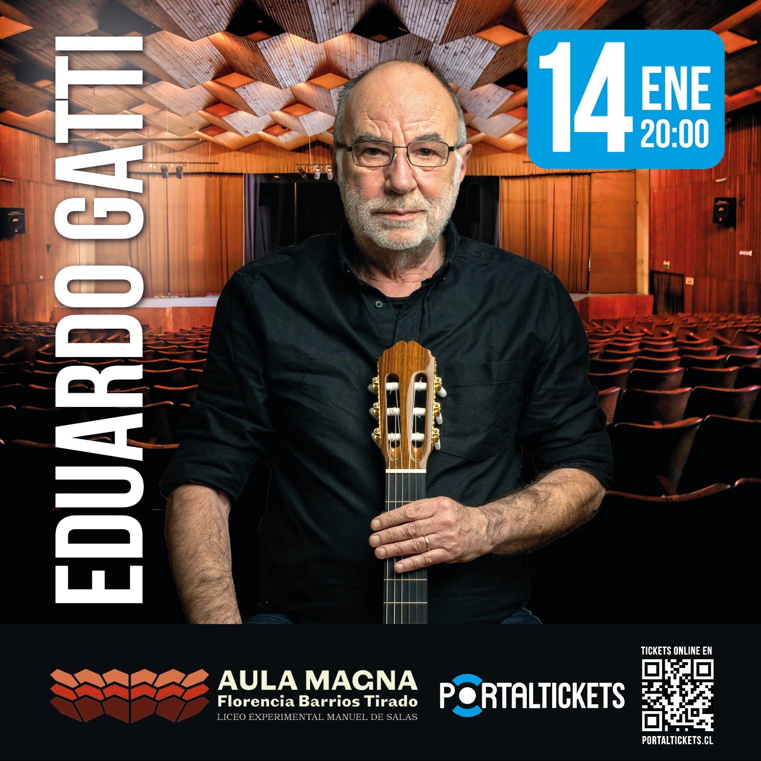 Eduardo Gatti abre la cartelera 2024 del Aula Magna del Liceo Manuel de Salas – Música Chilena